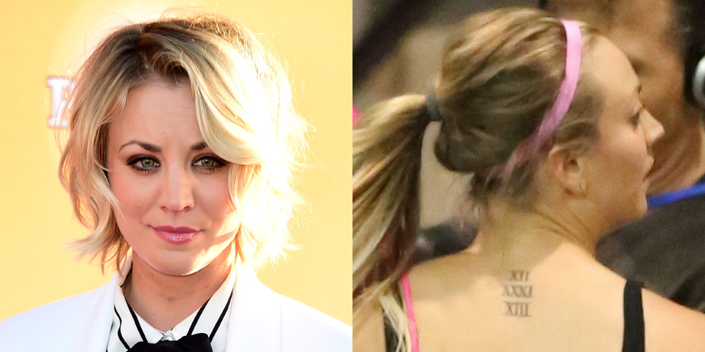 Kaley Cuoco Covers Up Her Wedding Date Tattoo | Kaley Cuoco | Just ...