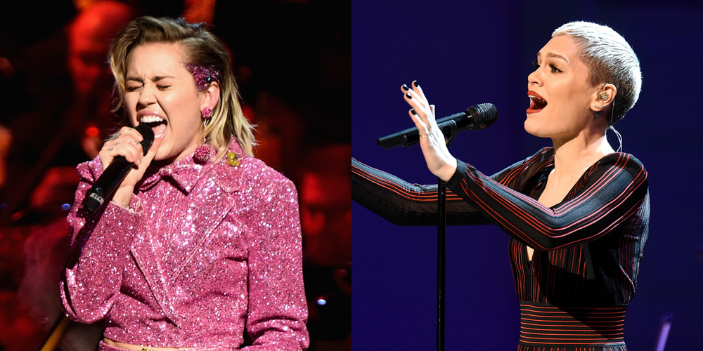 Miley Cyrus & Jessie J Sing ‘One’ with U2 at (RED) Concert! | Benji ...