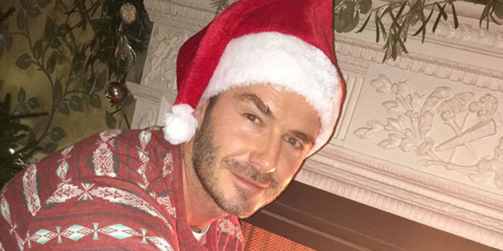 David Beckham Makes For One Hot Fireside Santa Claus! | Christmas ...