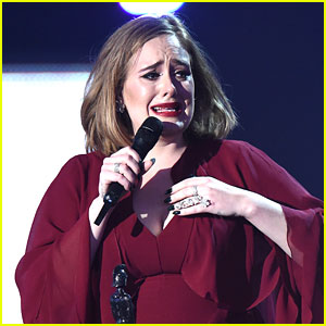 Adele Cries & Curses Through BRIT Awards Speech (Video) | 2016 BRIT ...