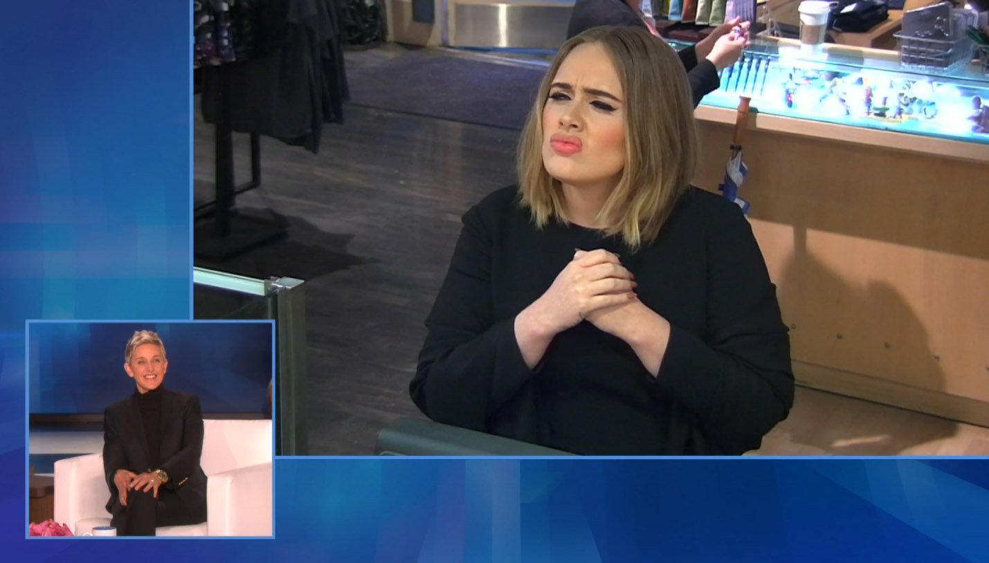 Adele & Ellen DeGeneres Prank Jamba Juice Employees – Watch Now! | Adele, Ellen DeGeneres, Video ...