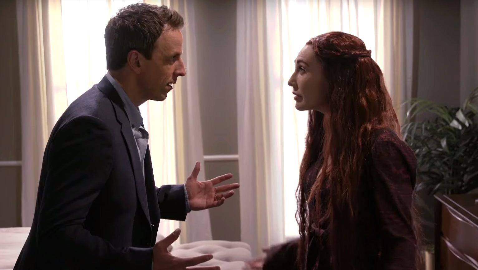 Seth Meyers Hosts Baby Shower For His Wife With ‘GOT’ Melisandre ...