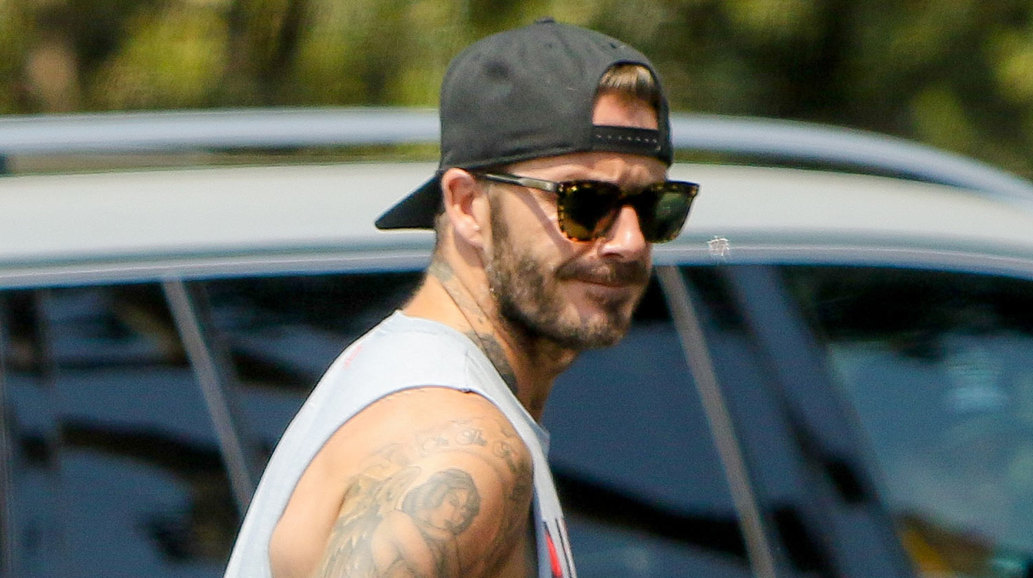 David Beckham’s Wife Victoria Shows Off His New Neck Tattoos | David ...