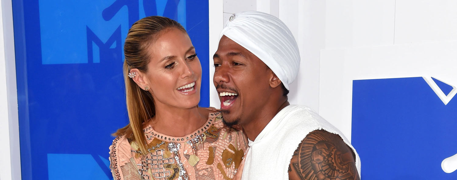 Heidi Klum & Nick Cannon Hug it Out on the Red Carpet at the MTV VMAs ...