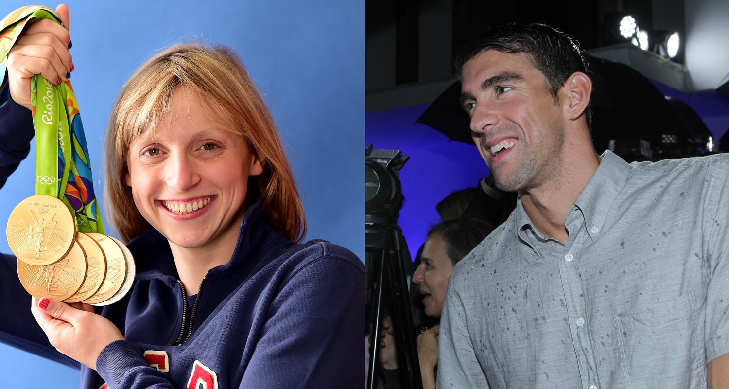 Michael Phelps & Katie Ledecky Recreated Famous Autograph Photo from 10 ...