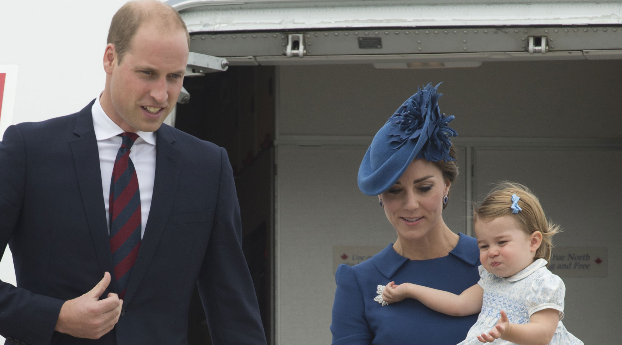 Prince William & Kate Middleton Arrive in Canada With Prince George ...