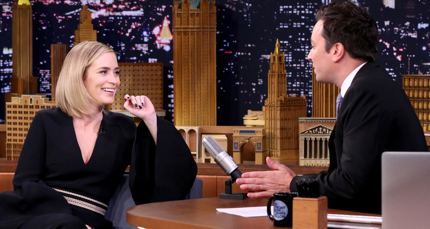 Emily Blunt Plays Box Of Lies with Jimmy Fallon! (Video) | Emily Blunt ...