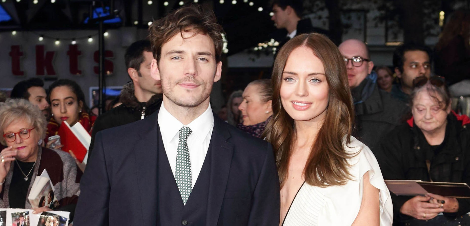 Sam Claflin & Wife Laura Make Cute Couple at ‘Their Finest’ Premiere ...
