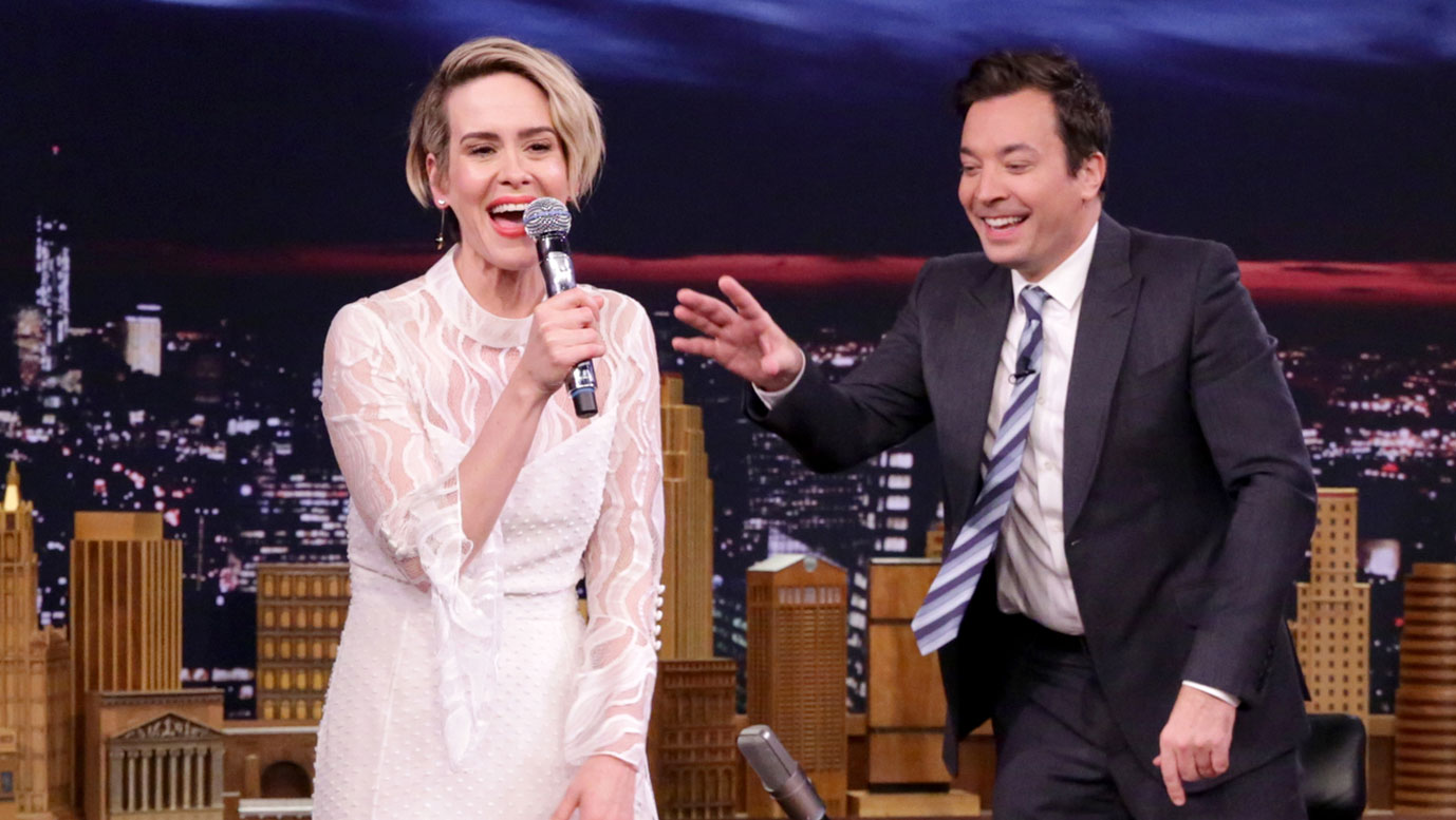 Sarah Paulson Flawlessly Raps Salt-N-Pepa’s ‘Shoop’ (Video) | Jimmy ...