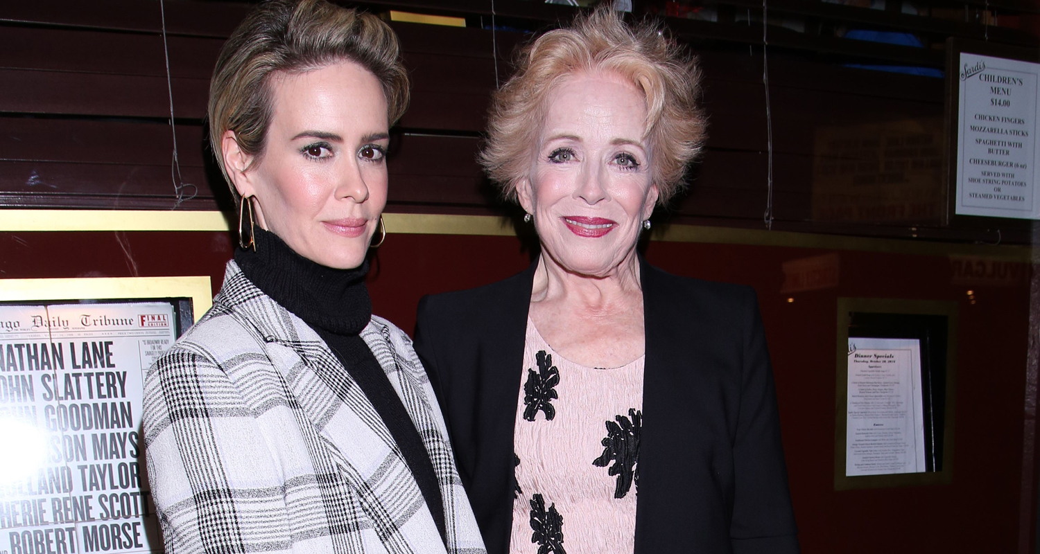 Sarah Paulson Supports Girlfriend Holland Taylor At ‘The Front Page ...