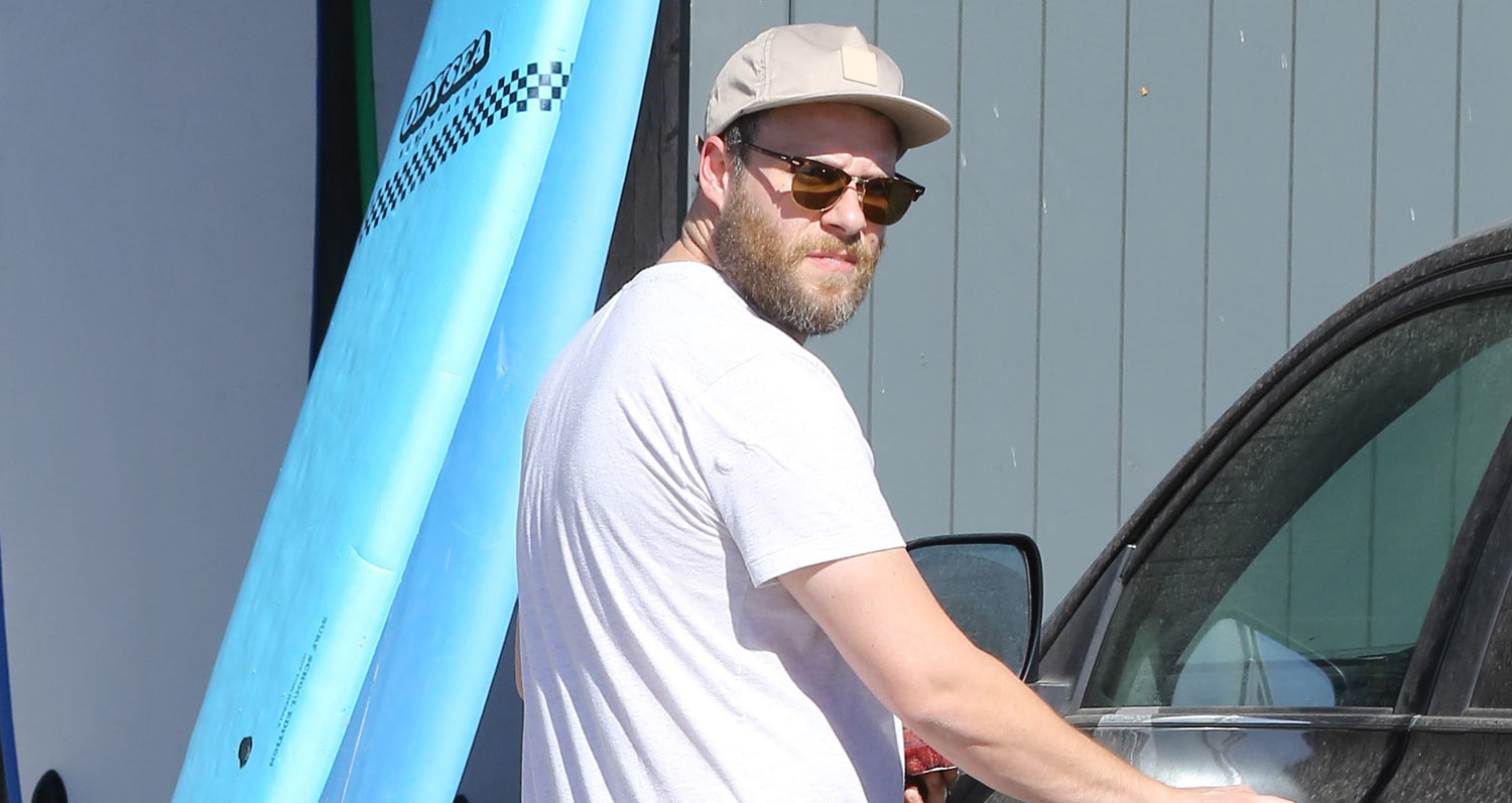 Seth Rogen Picks Up Healthy Snacks at the Grocery Store | Celebrity ...