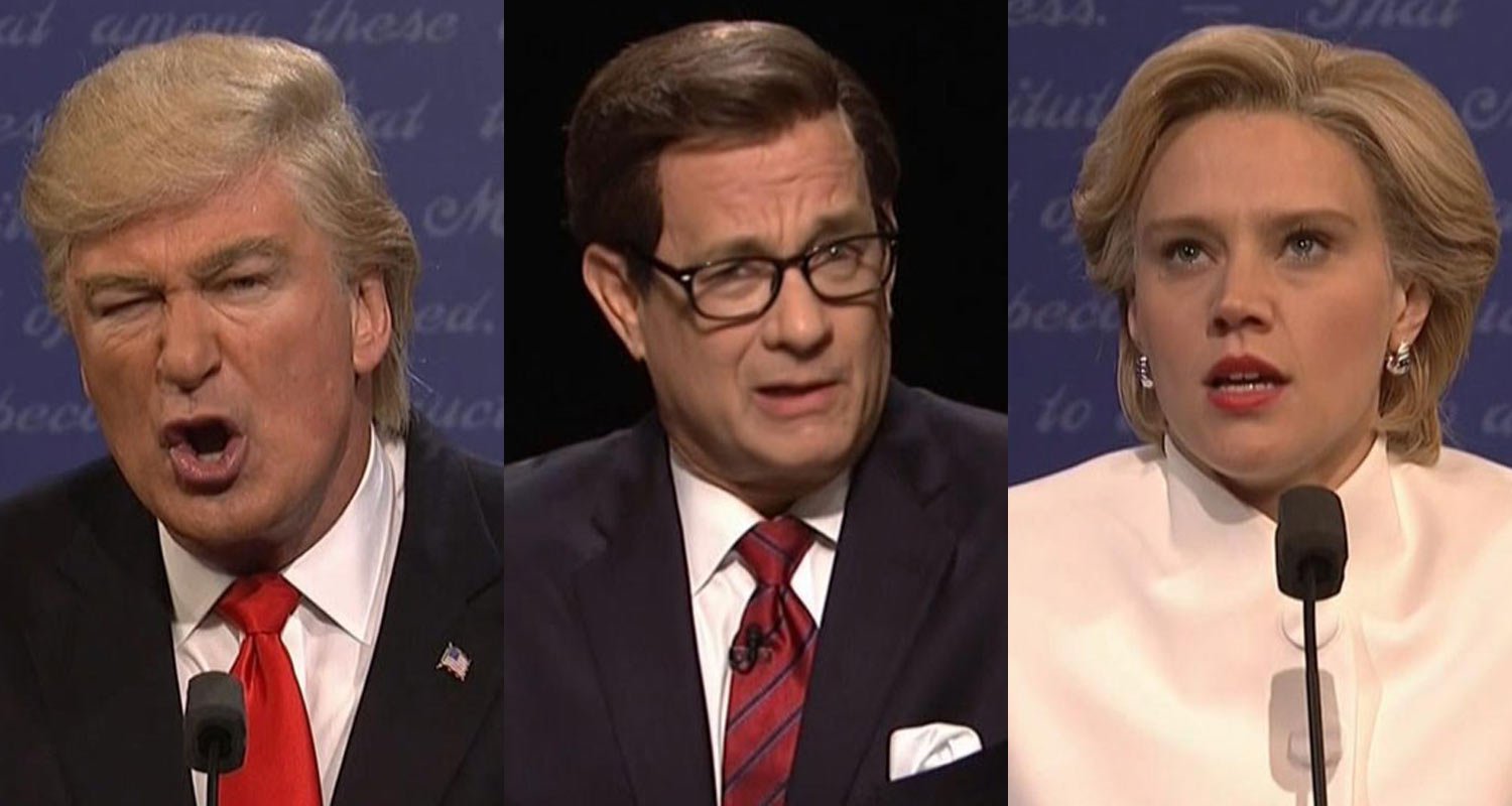 SNL Mocks Final Presidential Debate with Host Tom Hanks as Moderator ...