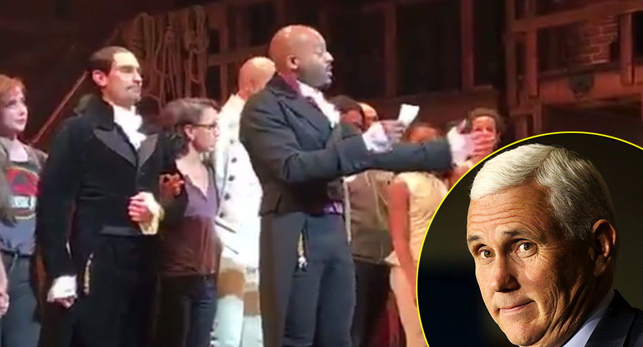 VIDEO: Mike Pence Attends ‘Hamilton,’ Cast Sends Him an Important ...