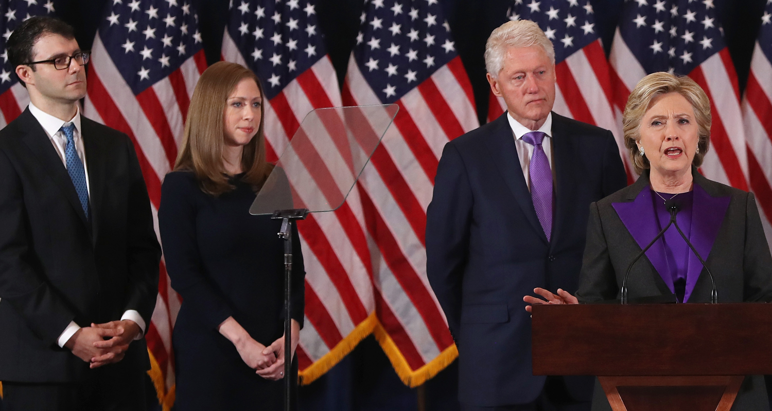 Hillary Clinton’s Family Shows Support During Concession Speech | 2016 ...