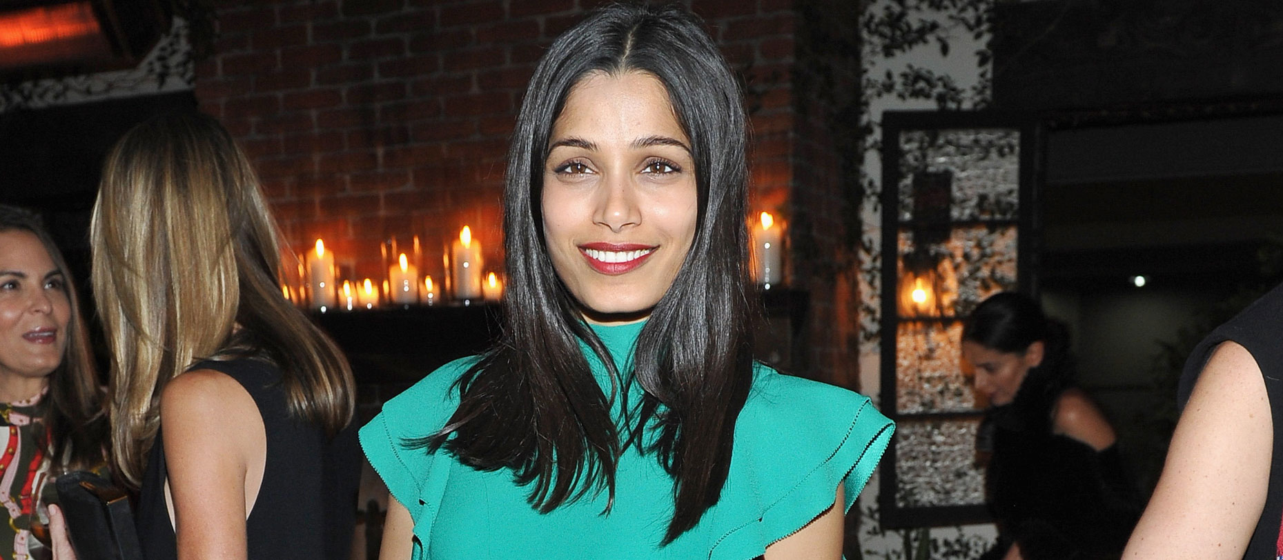 Freida Pinto Steps Out in Style for Saks Avenue Dinner | Freida Pinto ...
