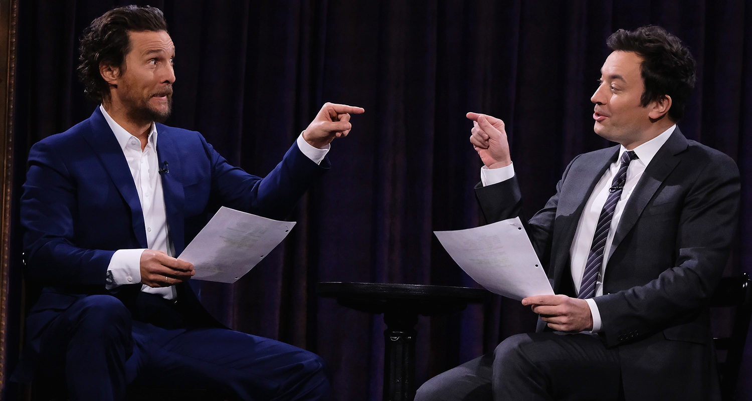 VIDEO: Matthew McConaughey & Jimmy Fallon Act Out Scripts Written By ...