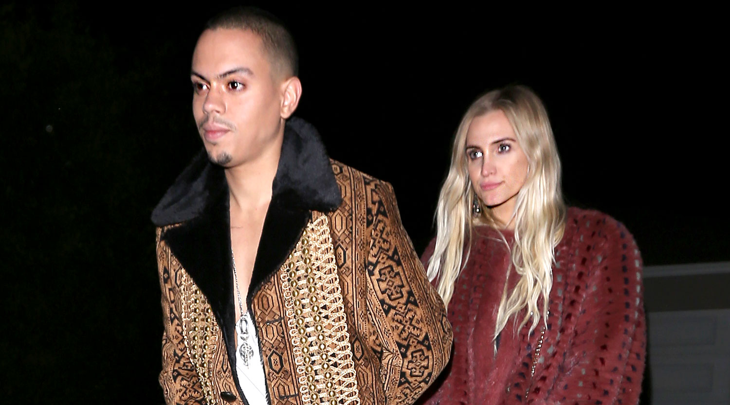 Ashlee Simpson & Evan Ross Wear Their Statement Coats to Jennifer Klein ...
