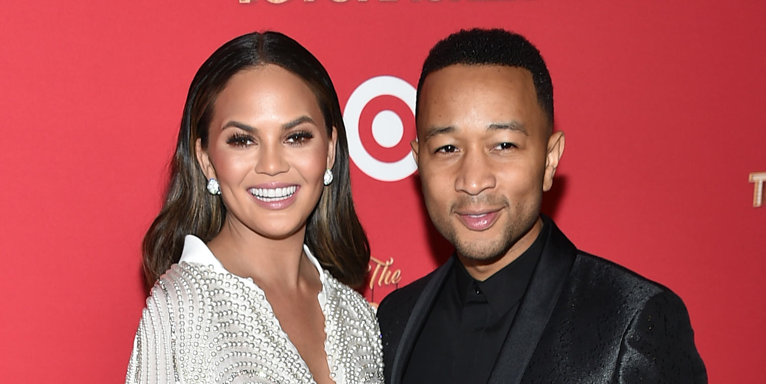 Chrissy Teigen & John Legend Wear Coordinating Outfits to Target ...
