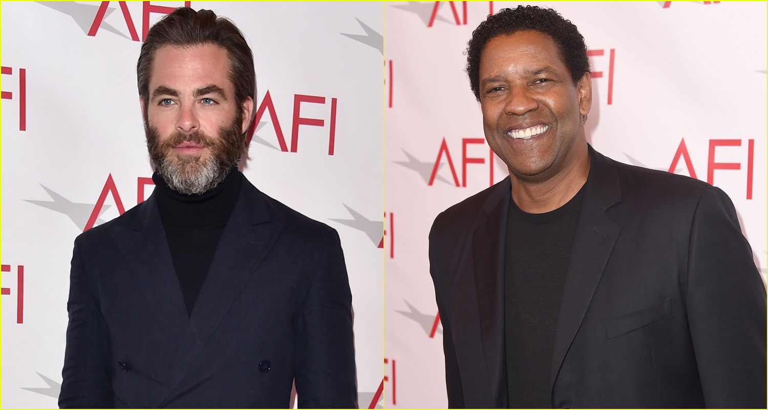 Chris Pine & Denzel Washington Step Out at AFI Awards Luncheon | 2017 ...