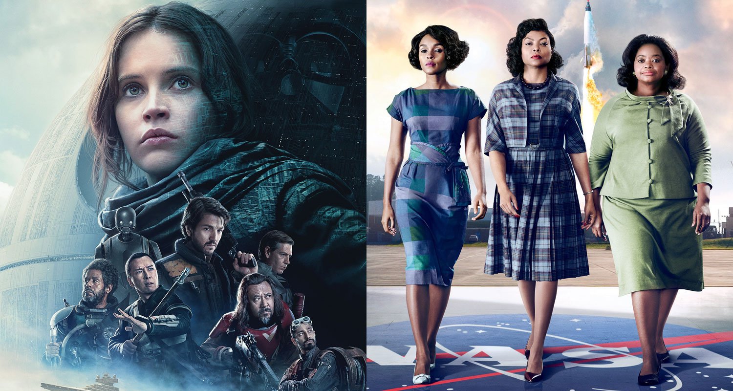 ‘Rogue One’ & ‘Hidden Figures’ Tie For No. 1 At Box Office | Box Office ...