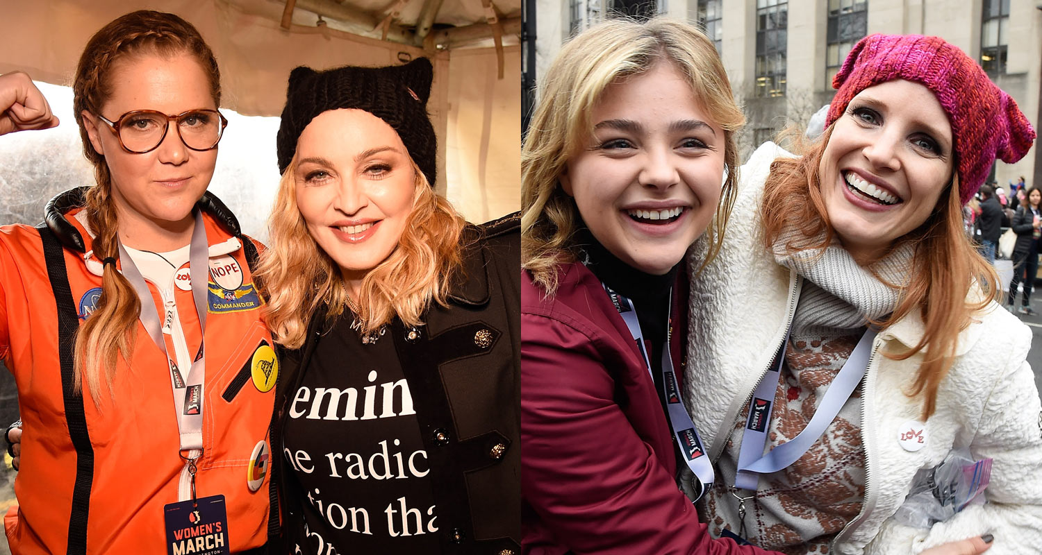 Amy Schumer Dresses as an Astronaut at Women’s March, Joins Jessica ...