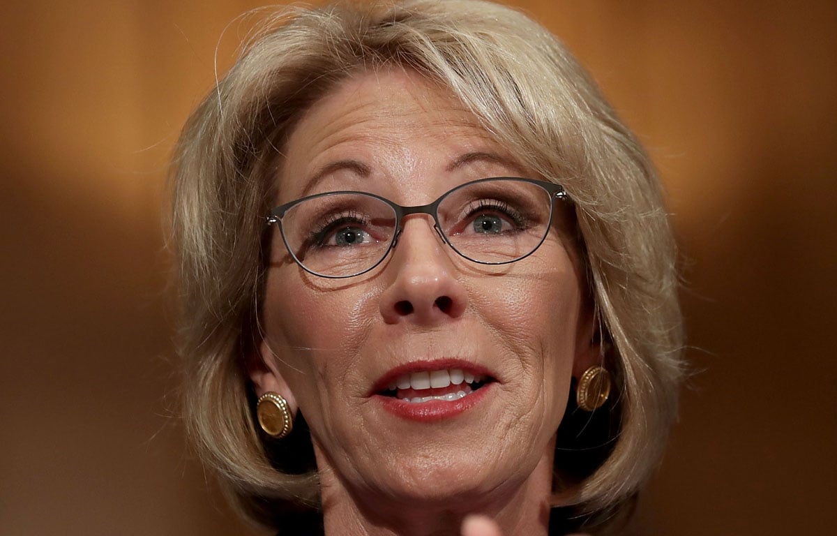 Celebrities React to Betsy DeVos’ Confirmation as Education Secretary ...