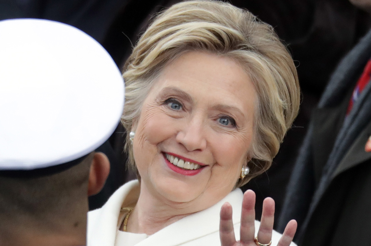 Hillary Clinton Greeted with Cheers & Chants at ‘In Transit’ on ...