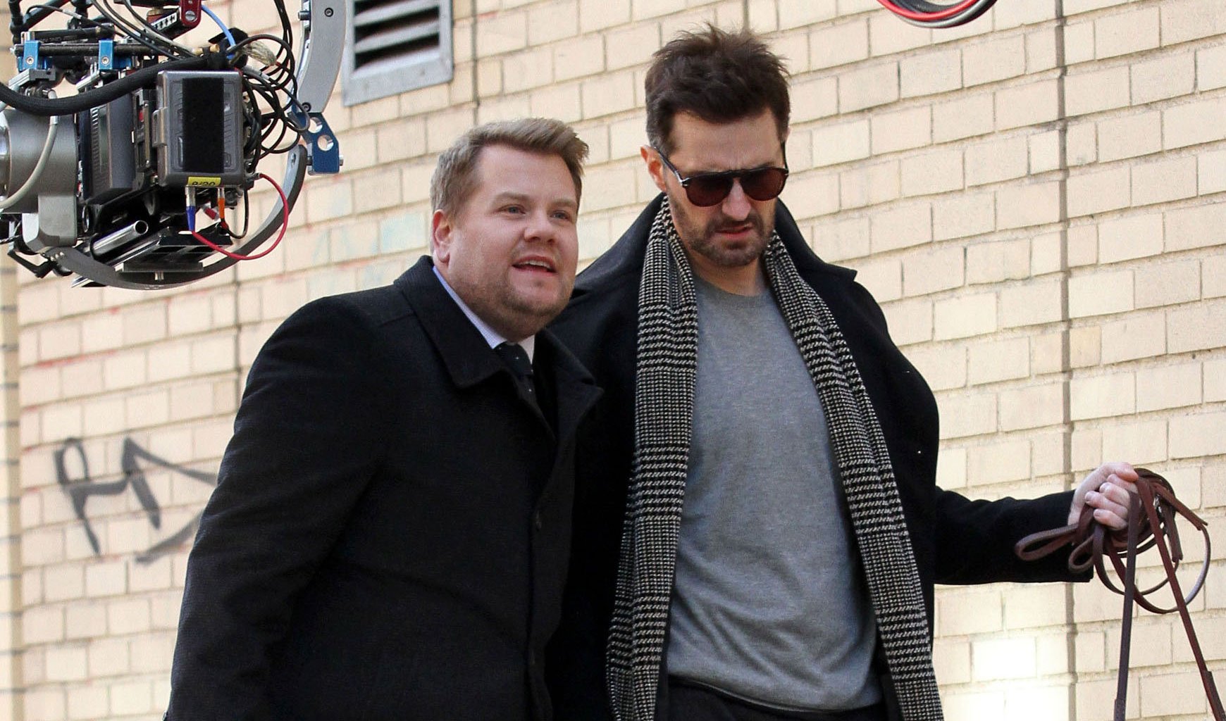 James Corden & Richard Armitage Film ‘Ocean’s Eight’ in NYC | James ...
