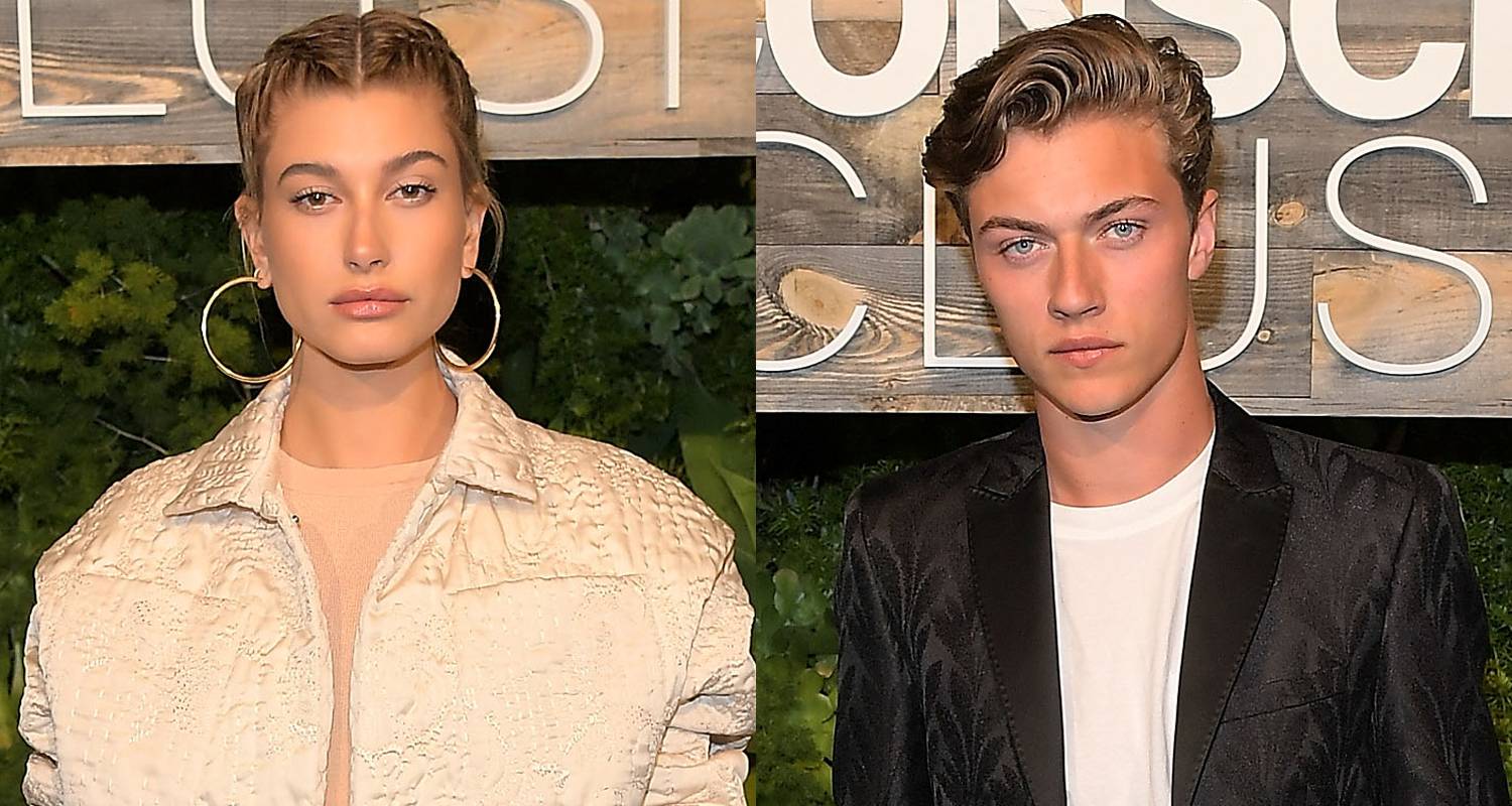 Hailey Baldwin, Lucky Blue Smith, & Rowan Blanchard Step Out for H&M ...
