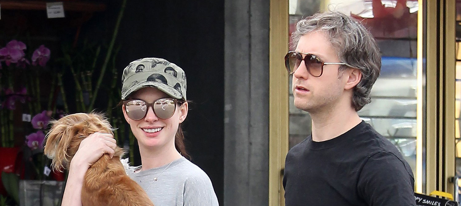 Anne Hathaway & Husband Adam Schulman Take Parenting Break For Grocery ...