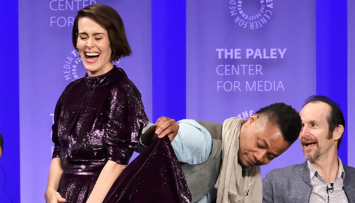 Cuba Gooding Jr Seemingly Lifts Sarah Paulsons Dress At Ahs
