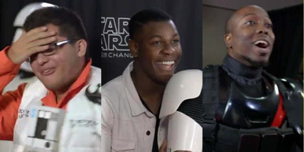 John Boyega Surprises ‘Star Wars’ Super Fans, Photo Bombs Their Pics in ...