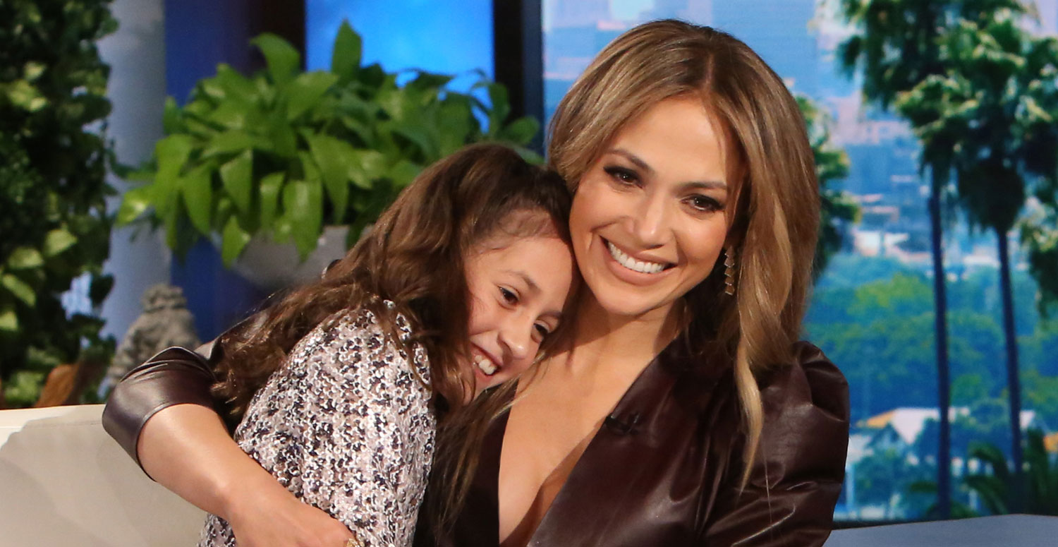 Jennifer Lopez Brings Twins Max & Emme To ‘Ellen’! | Celebrity Babies ...