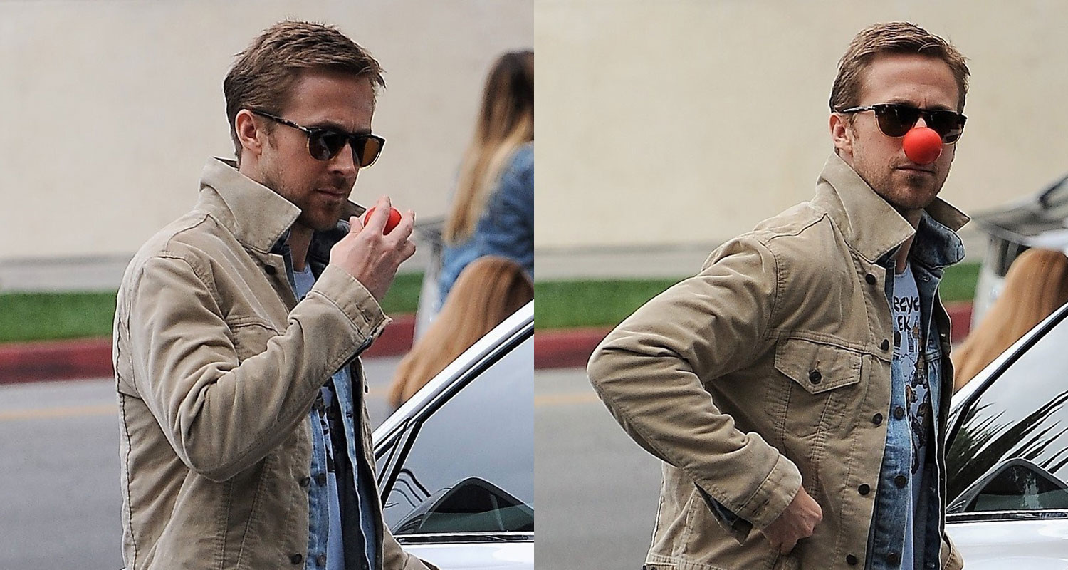Ryan Gosling Puts on Red Nose for Red Nose Day – See the Pics! | Ryan ...