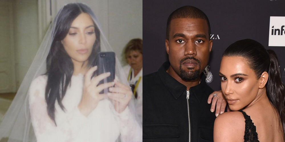 Kim Kardashian Writes Sweet Note to Kanye West on Third Wedding ...