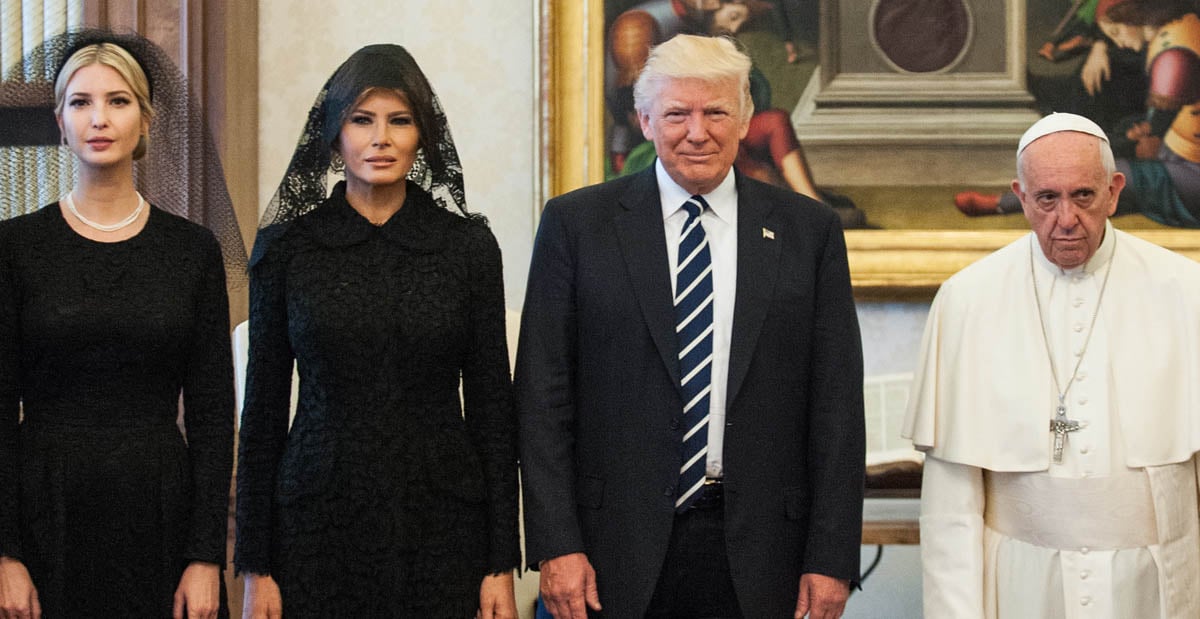 Donald, Melania, & Ivanka Trump Meet Pope Francis, Meeting Described as ...