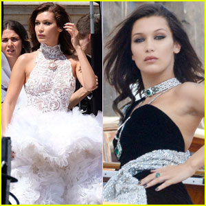 Bella Hadid Goes Glam For Boat Photo Shoot in Venice | Bella Hadid ...