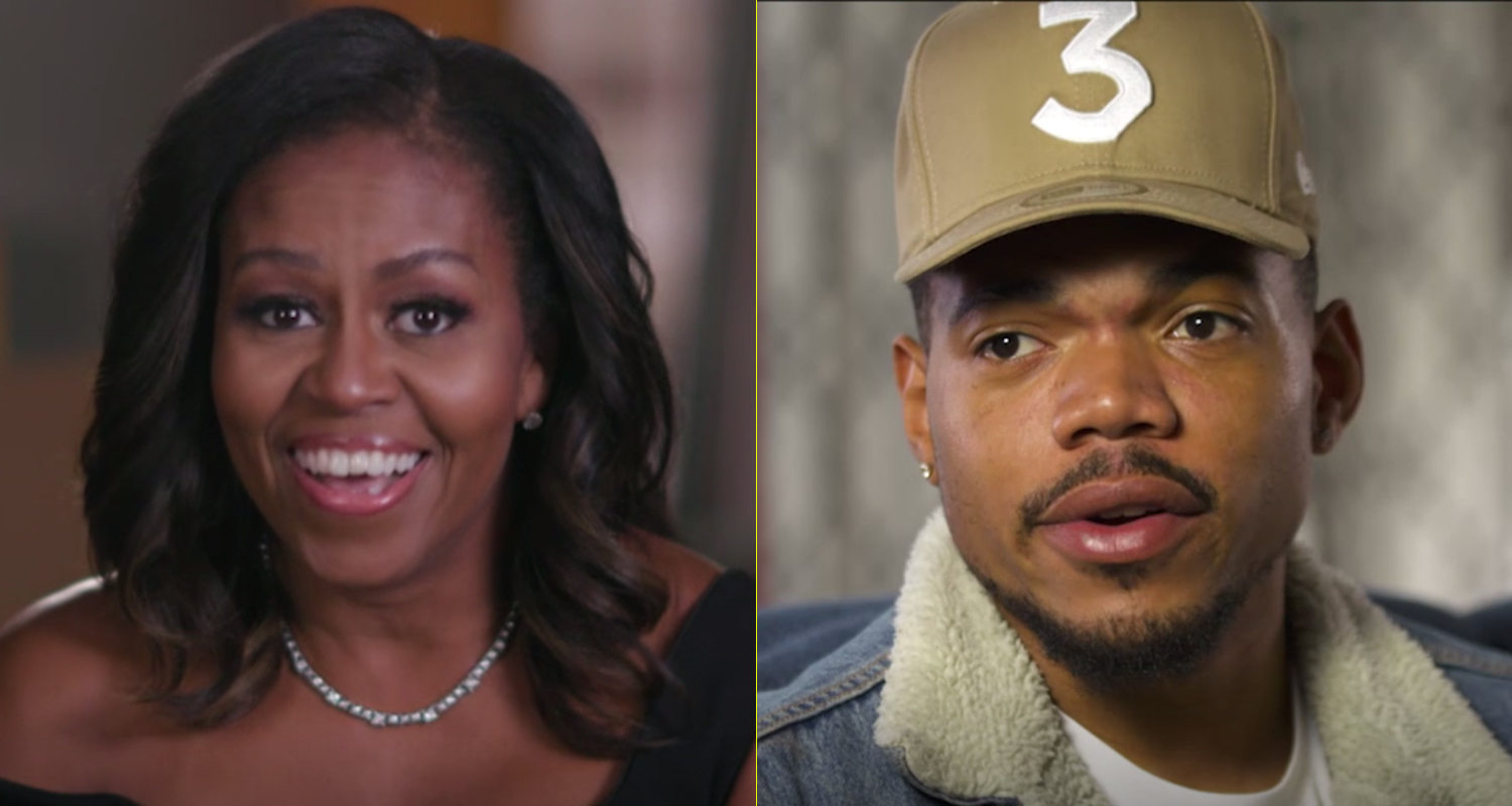 Michelle Obama Honors Chance the Rapper During Surprise BET Awards ...