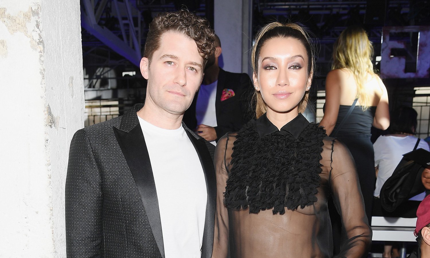 Matthew Morrison & Pregnant Wife Renee Attend Fashion Show Ahead of ...