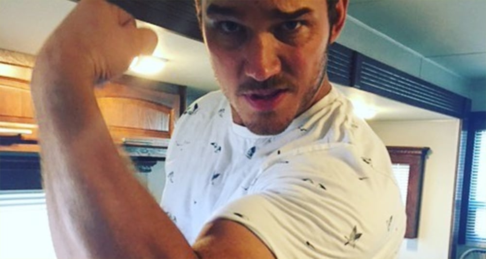 Chris Pratt Shows Some Muscle for the ‘Flex 4 Forces’ Challenge | Chris ...