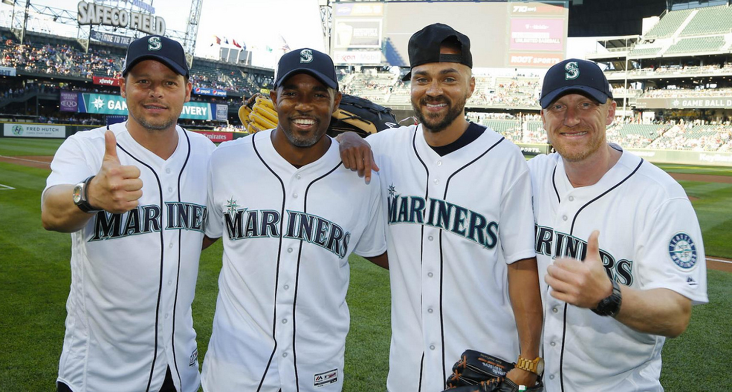 ‘Grey’s Anatomy’ Men Throw First Pitch at Mariners Game (Video) | Greys ...