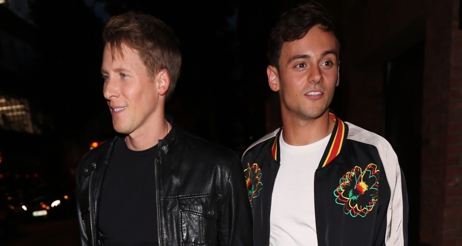 Tom Daley & Dustin Lance Black Couple Up For a Night Out! | Dustin ...