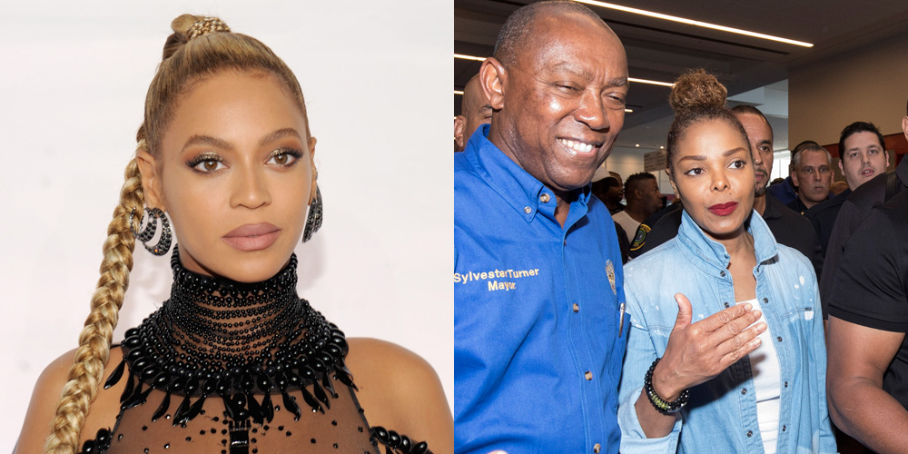 Beyonce & Janet Jackson Lend a Hand in Houston for Harvey Victims ...