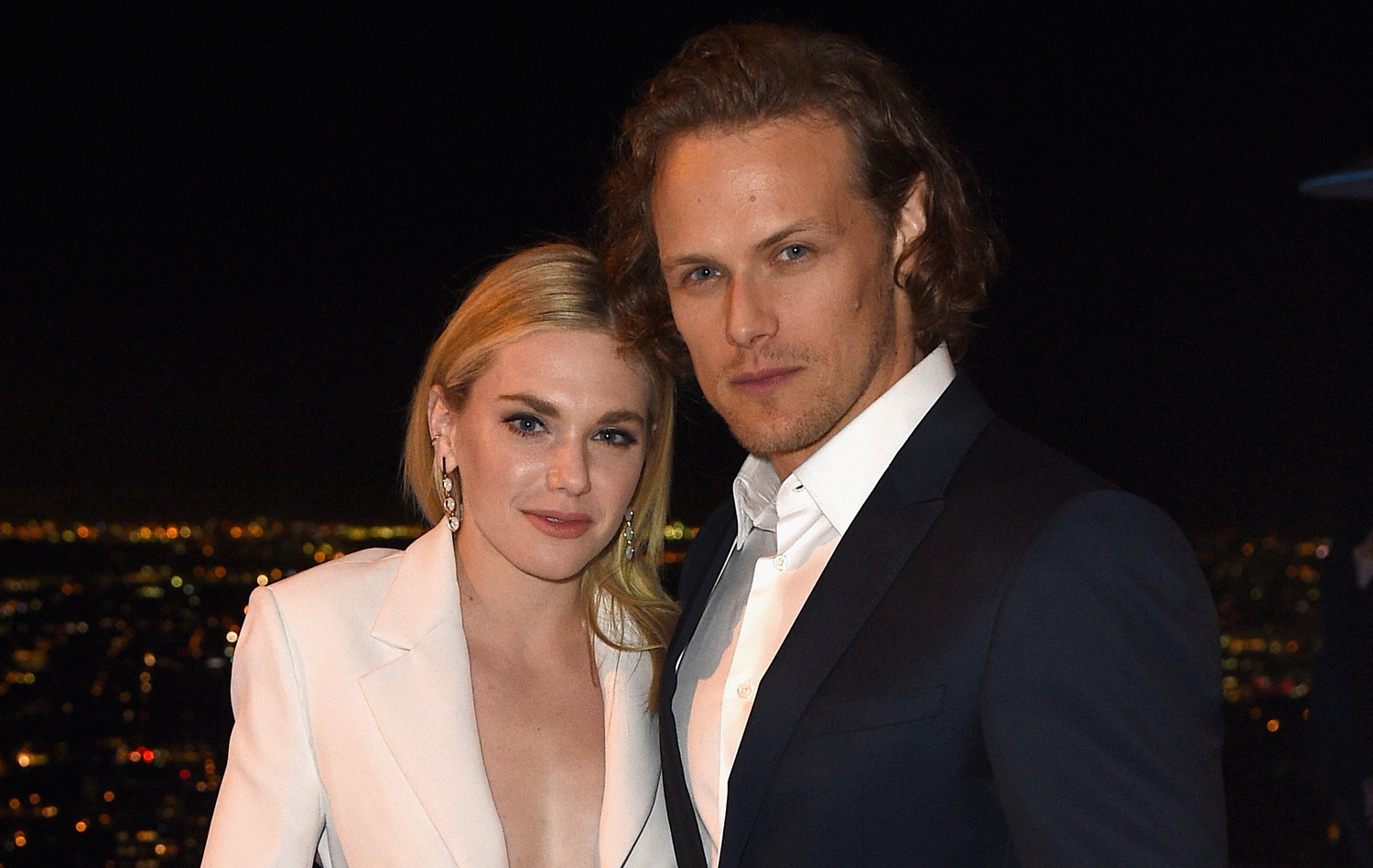 Sam Heughan & MacKenzie Mauzy Failed an Escape Room, But Still Had Fun ...