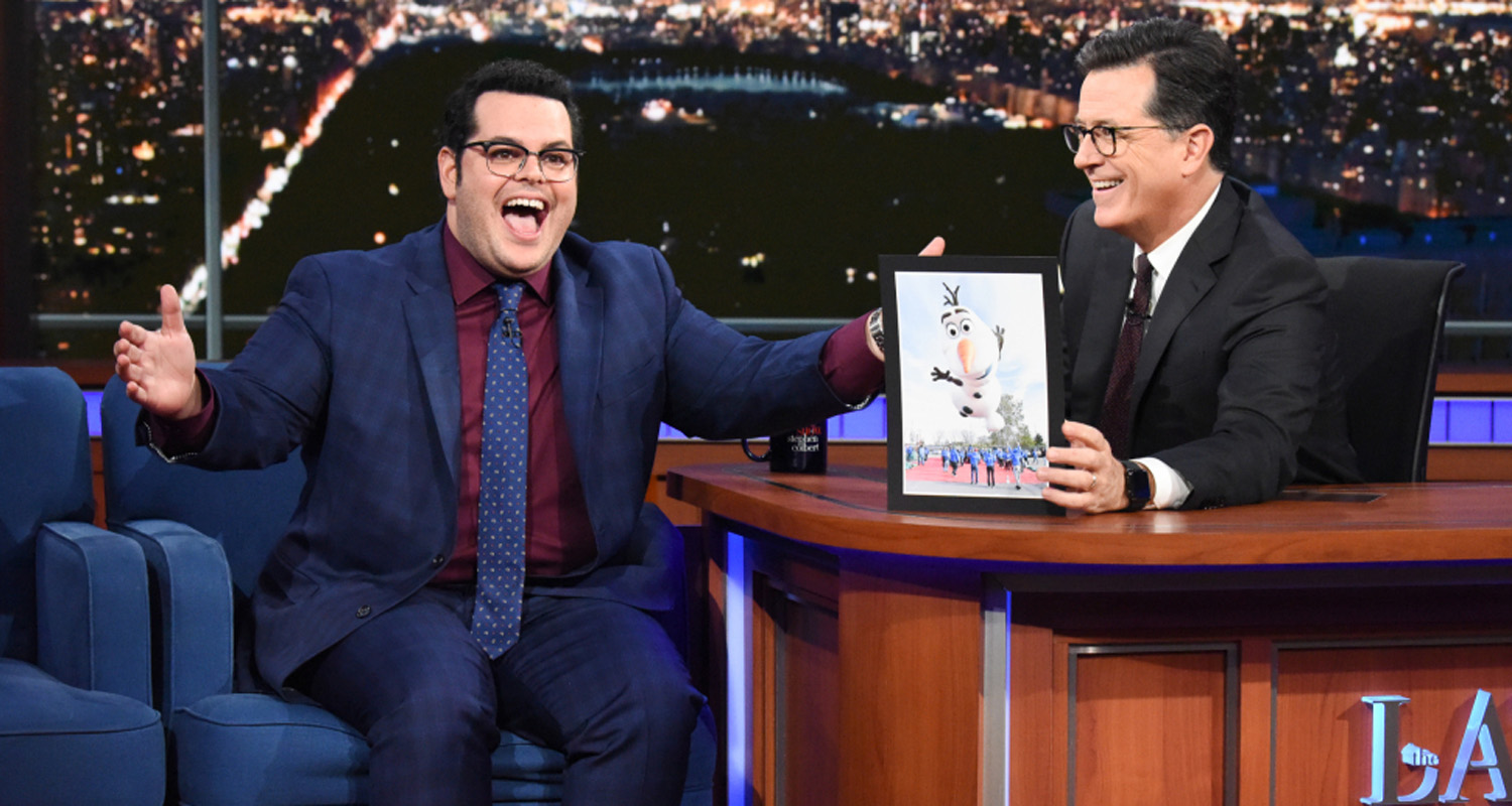 Josh Gad Tells Stephen Colbert He Can’t Turn Off ‘Olaf’ Voice: ‘It’s My ...