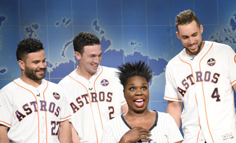 Leslie Jones Meets ‘Fine as Hell’ Houston Astros Players on ‘SNL ...