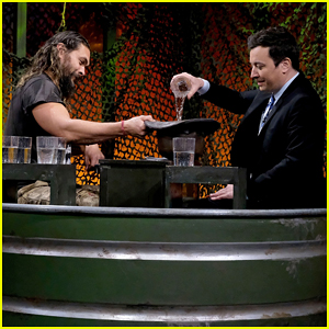 Jason Momoa & Jimmy Fallon Have ‘Water War’ on ‘Tonight Show’ – Watch ...