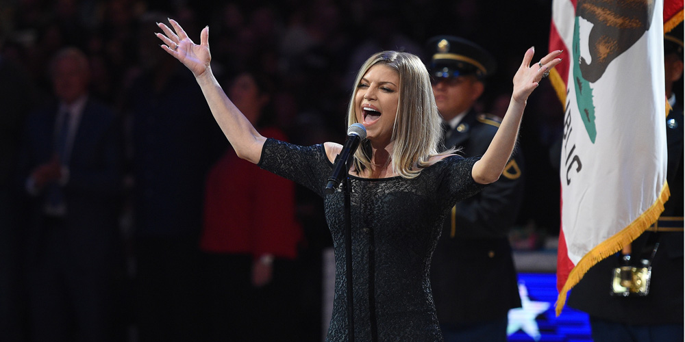 Fergie Performs the National Anthem at the NBA All-Star Game 2018! | Fergie | Celebrity News and ...