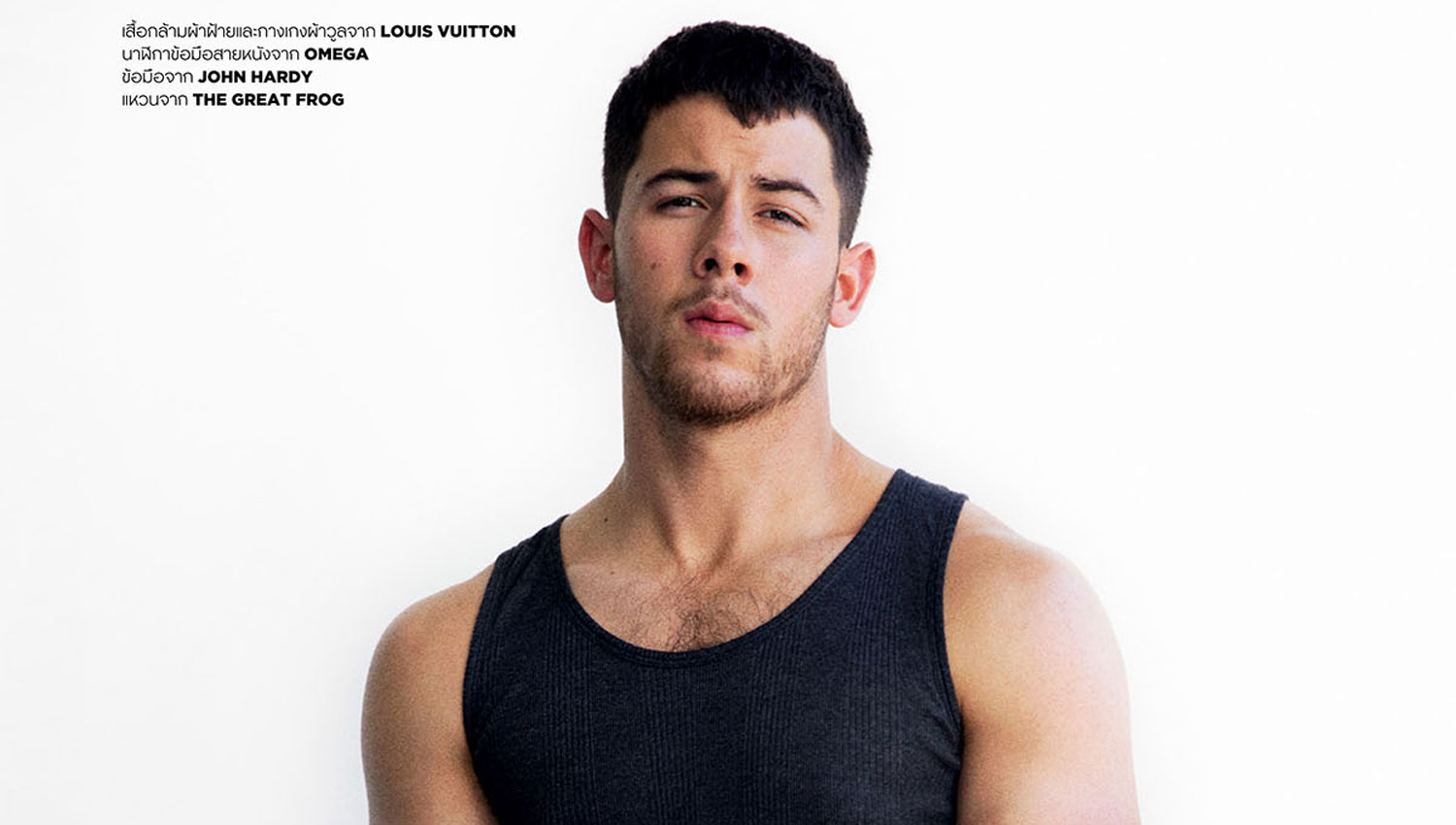 Nick Jonas Flaunts His Bulging Biceps for ‘GQ Thailand,’ Thanks Dwayne ...