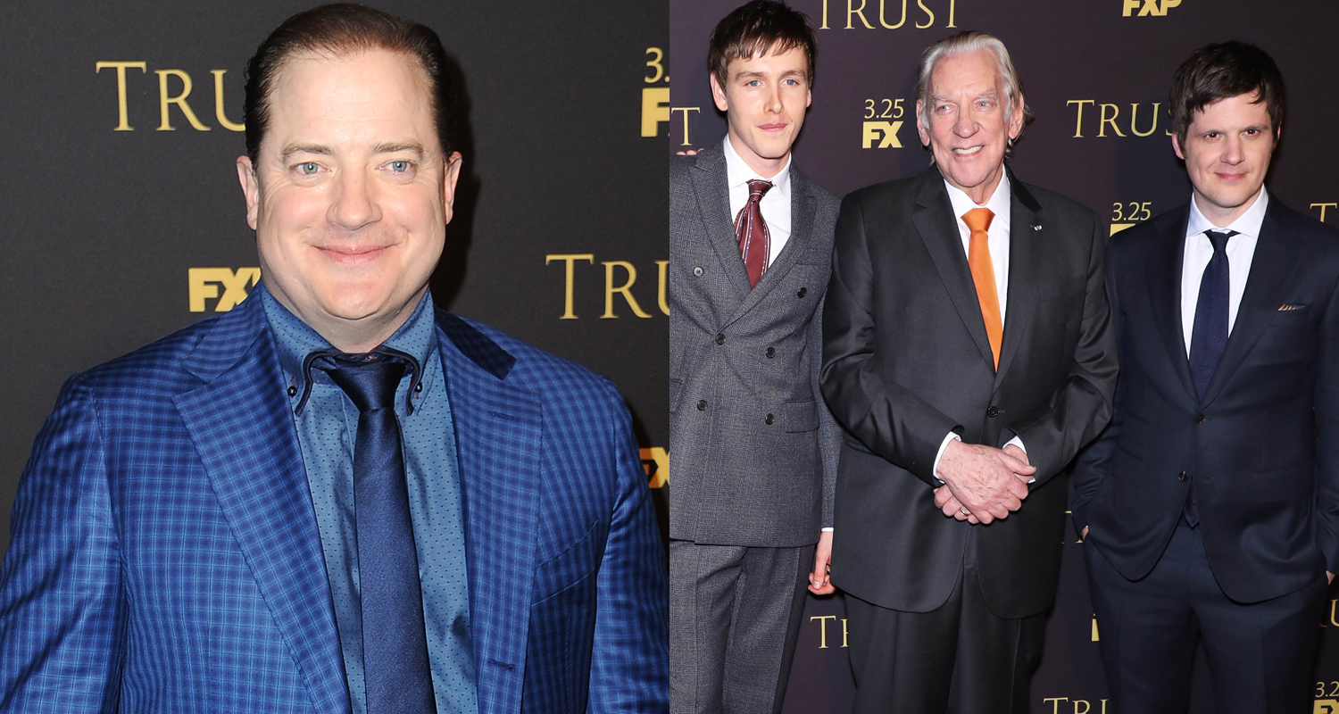 Brendan Fraser, Harris Dickinson & Donald Sutherland Hit NYC for ‘Trust ...